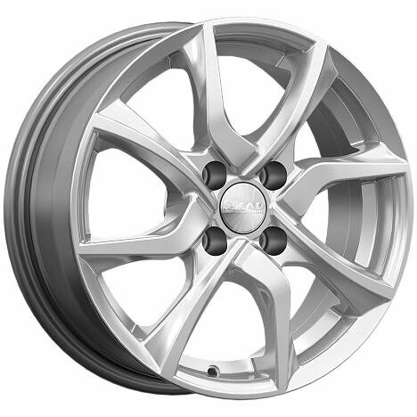 Диск автомобильный литой СКАД Тулон 15x6 4x108 et27 dia65.1 Серебристый