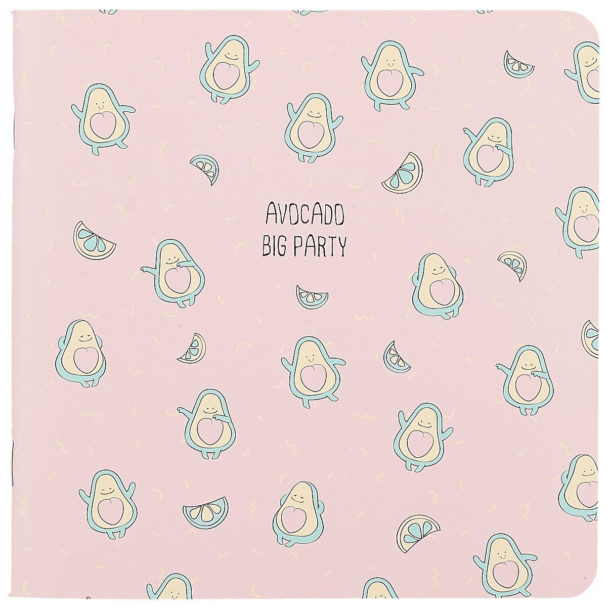Записная книжка "Avocado. Большая вечеринка", 40 листов, 17 х 17 см