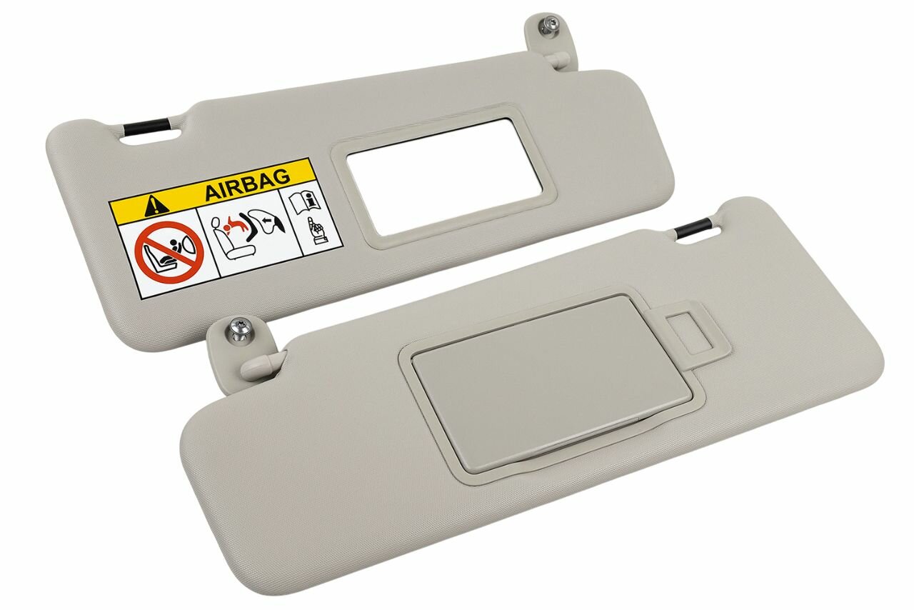 Оригинальные солнцезащитные козырьки с двумя зеркалами для Лада Ларгус, Икс Рей, Nissan Almera, Terrano, Renault Logan 1/2, Logan Stepway 1/2, Duster 1/2