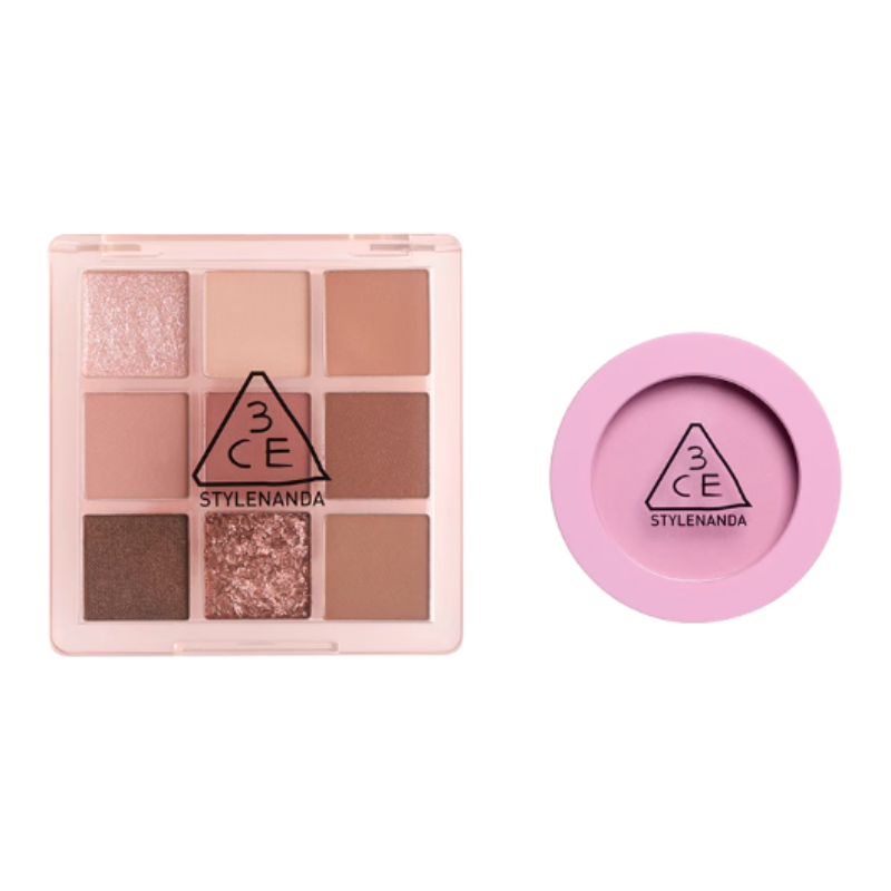 Набор теней и румян женский 3CE Velvet Clear для сияния тона кожи 1450382215