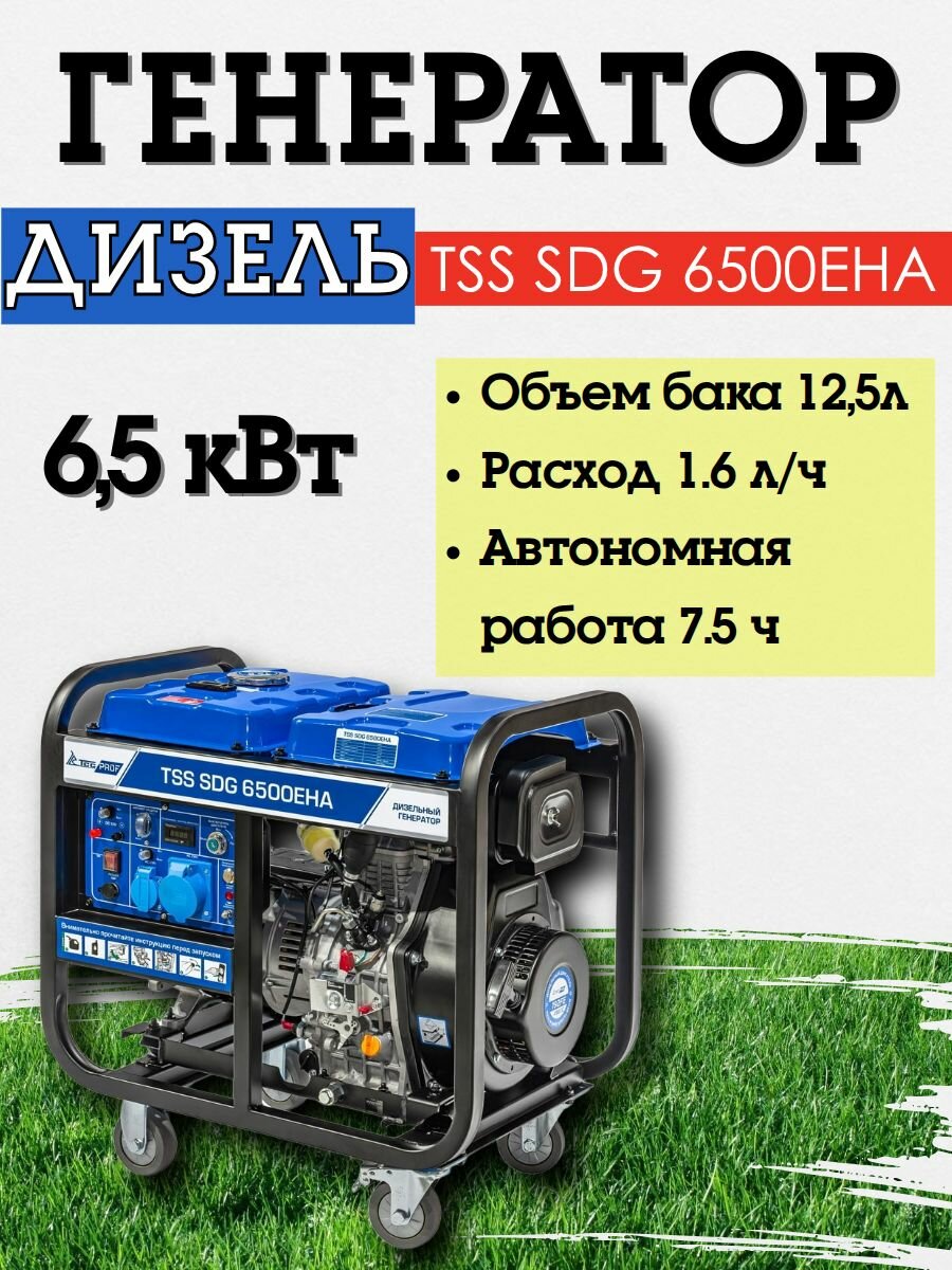 Дизель генератор TSS SDG 6500EHA