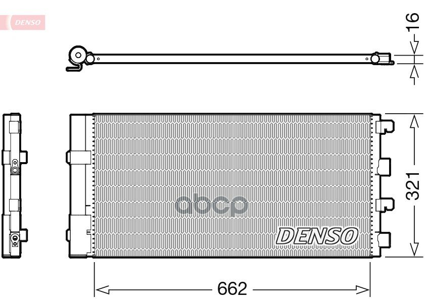 Конденсер кондиционера DACIA DUSTER Denso арт. dcn37003