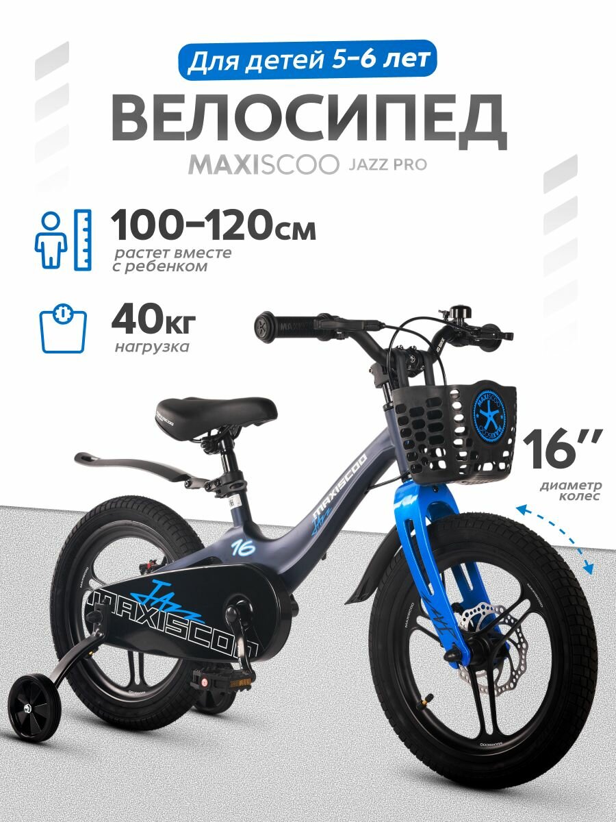 Велосипед детский двухколесный Maxiscoo JAZZ PRO 16 (2026) MSC-J1653P
