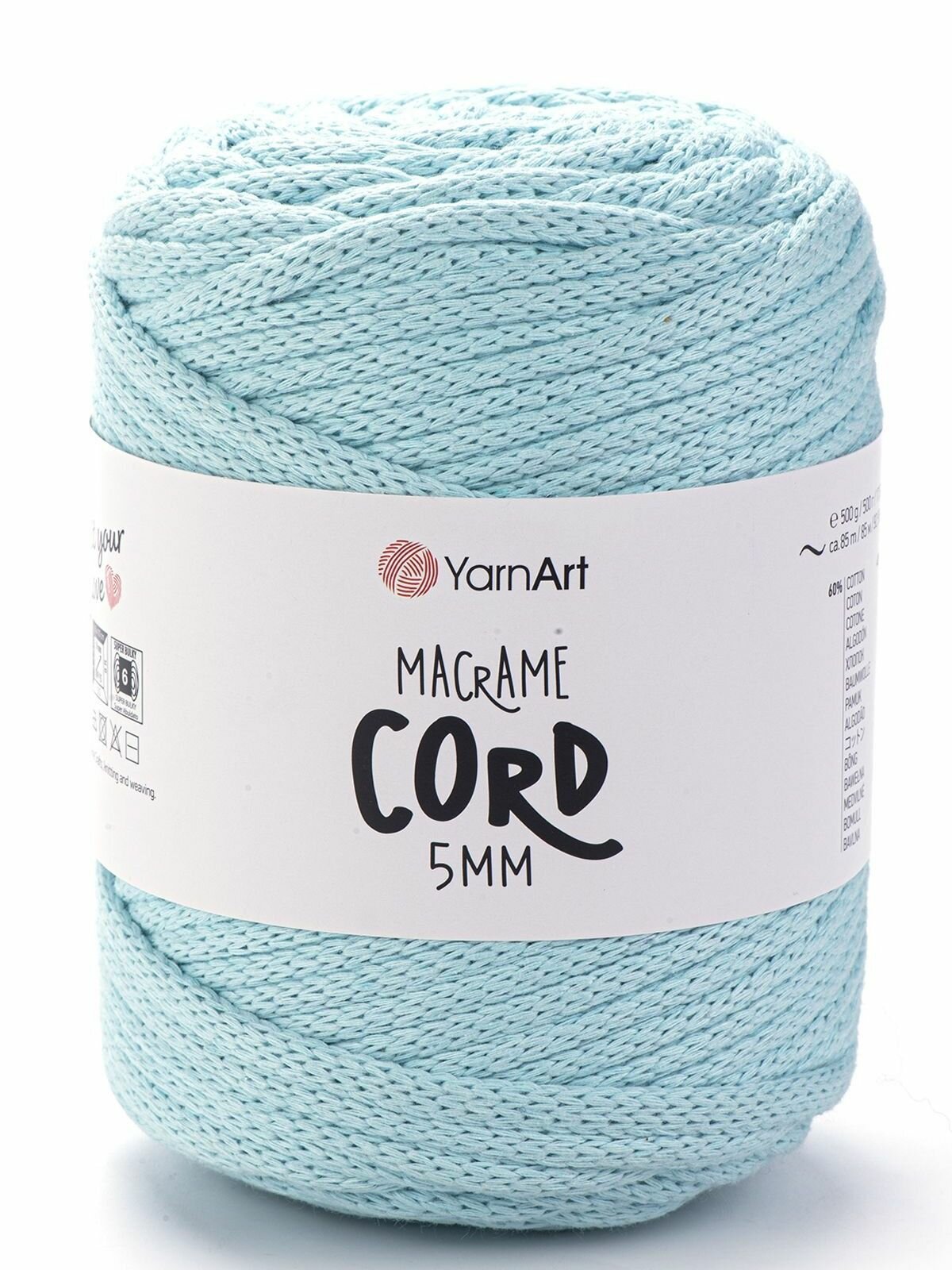 Ярнарт Пряжа Макраме корд 5мм (Macrame Cord 5mm)
