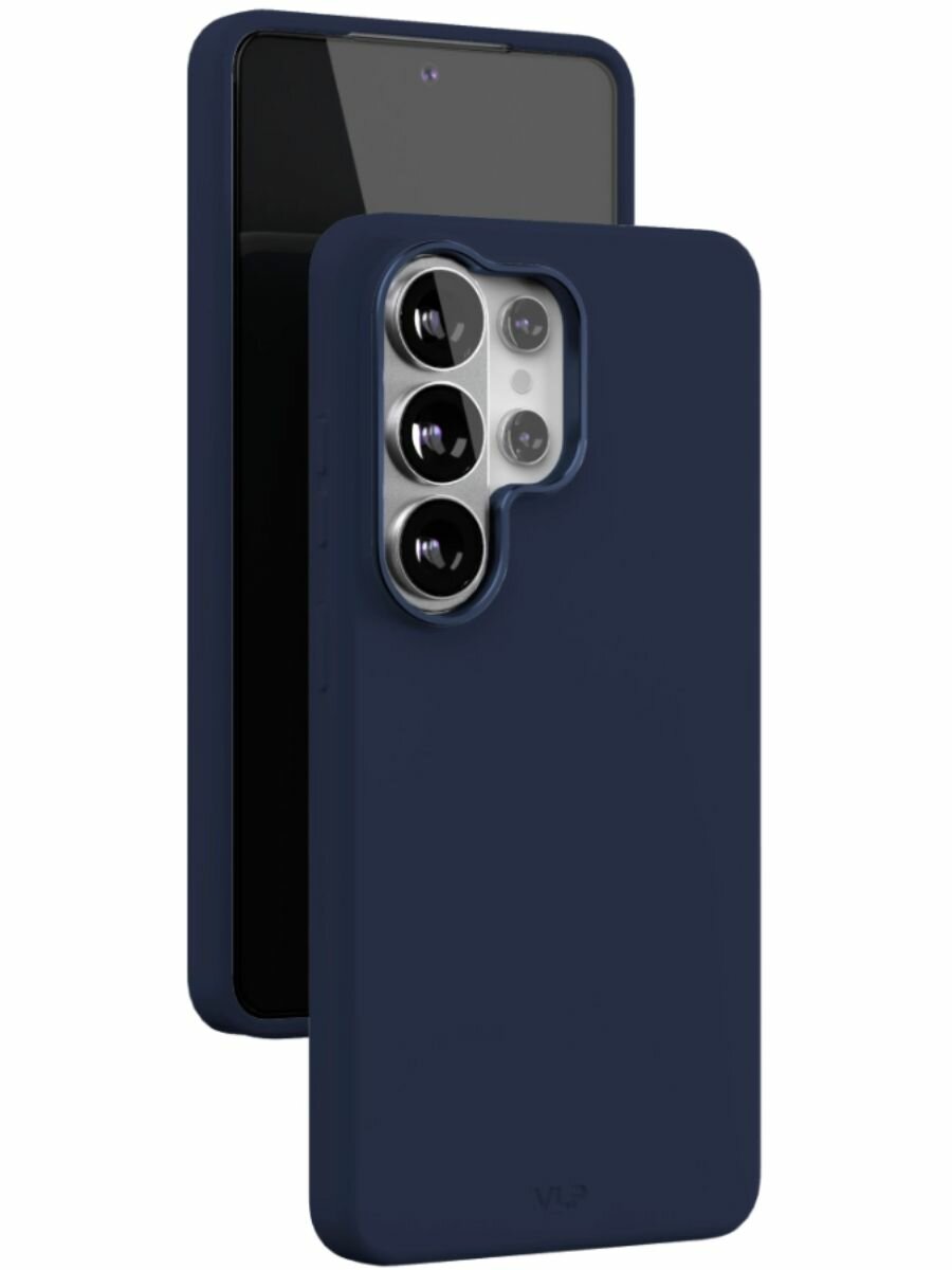 Чехол-накладка VLP Aster Pro Case with MagSafe для смартфона Samsung S26 Ultra, темно-синий