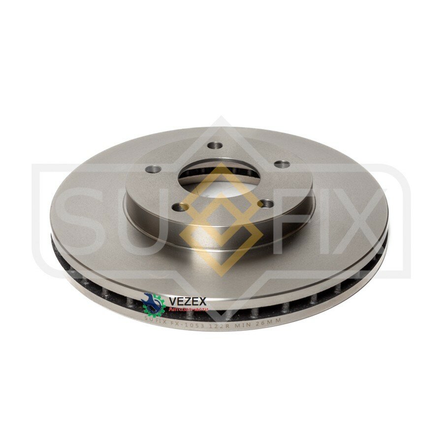 SUFIX FX1053 Диск тормозной вентилируемый (280x28) | перед прав/лев | Nissan Primera(P12) 1.6-2.5 02- / X-Trail(T30) 2.0-2.5 01- / Maxima(A33) 2.0-3.0 00-03 / Almera Tino 1.8-2.2D 00-