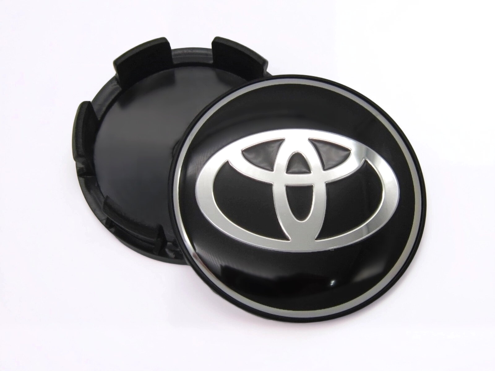 Колпачок, заглушка на литый диск СКАД Тойота черный, 56/51/12 мм, 1 шт.