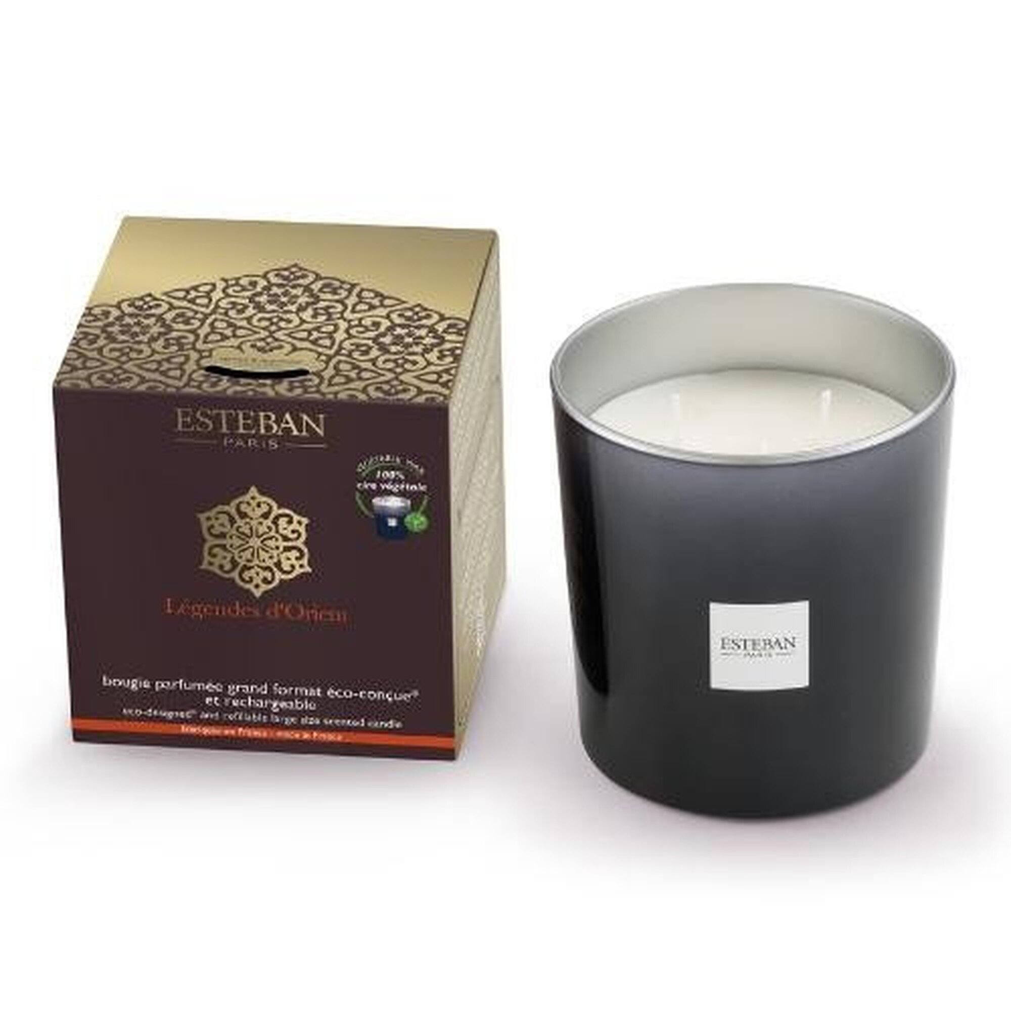 Esteban Ароматическая свеча Legendes d'Orient, 450 г, цвет черный