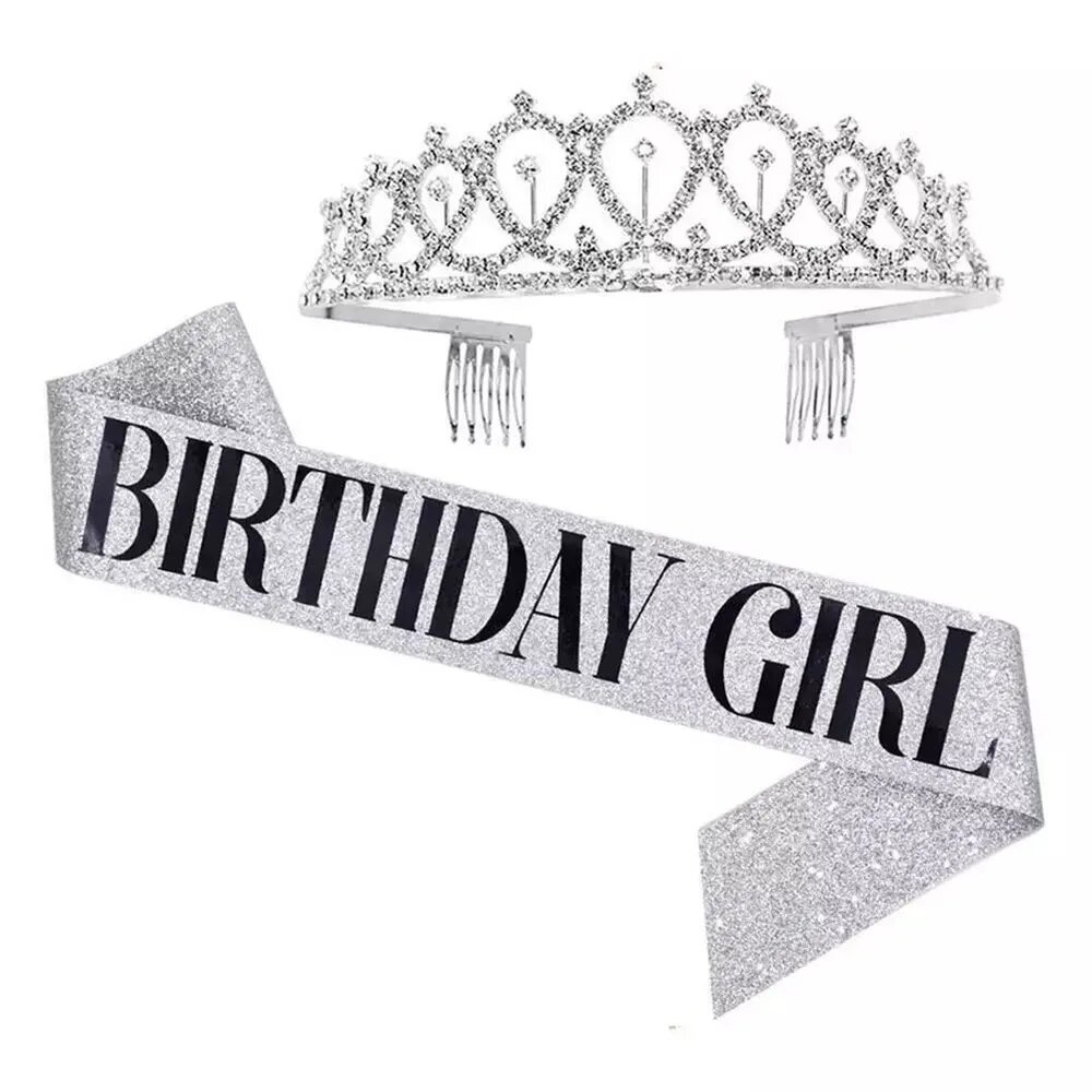 Элегантные короны с кристаллами для женщин и праздничные ленты-короны для девочек на день рождения