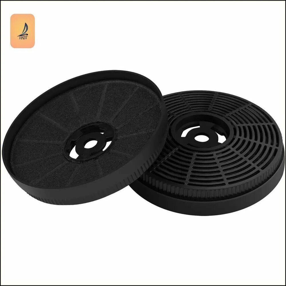 Фильтр для вытяжки с активированным углем, кухонный аксессуар, круглый черный картридж, очистка воздуха, для дома