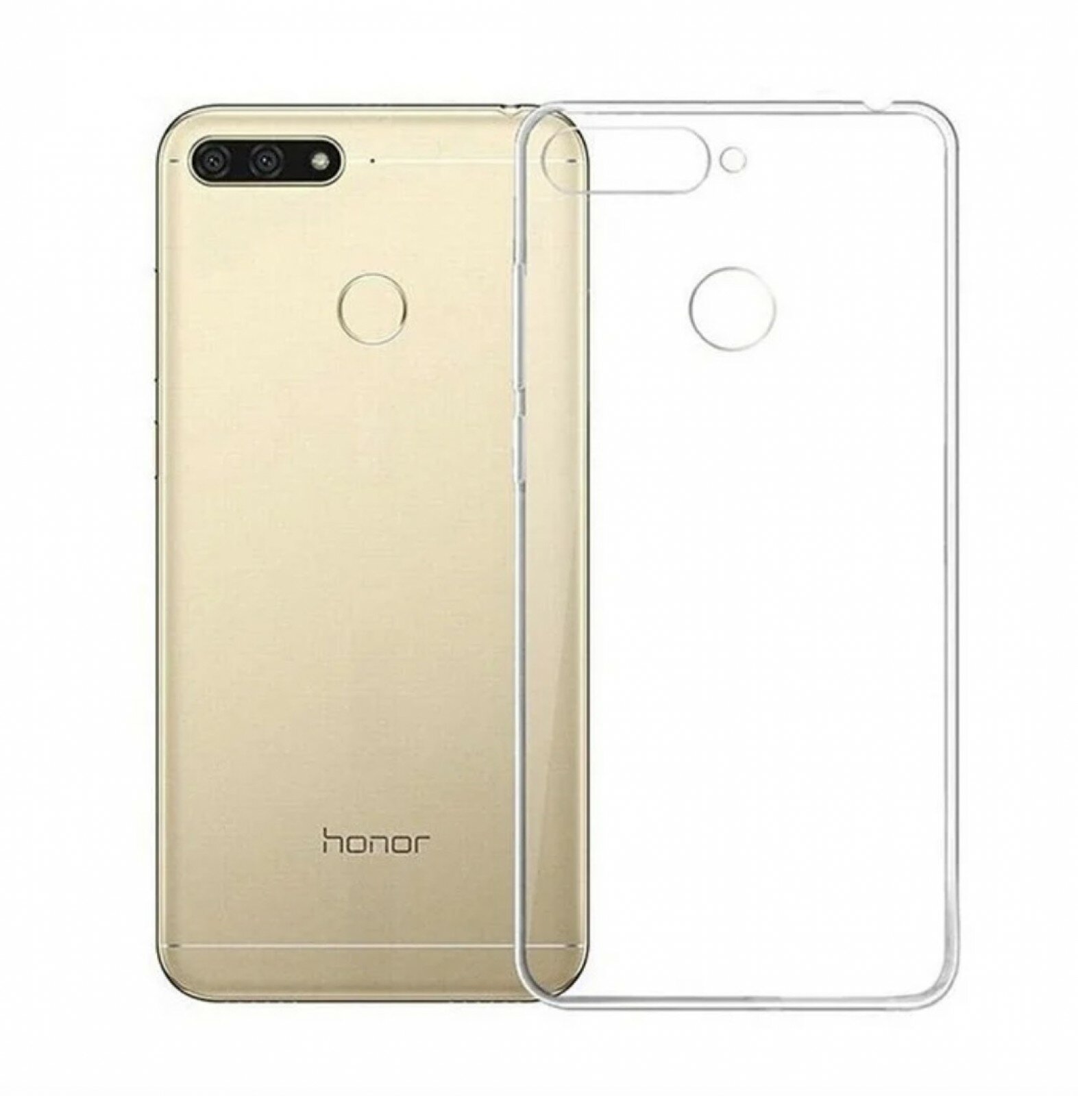 Чехол-бампер MyPads Tocco для Huawei Honor 7C и Honor Play 7A High из мягкого силикона прозрачный