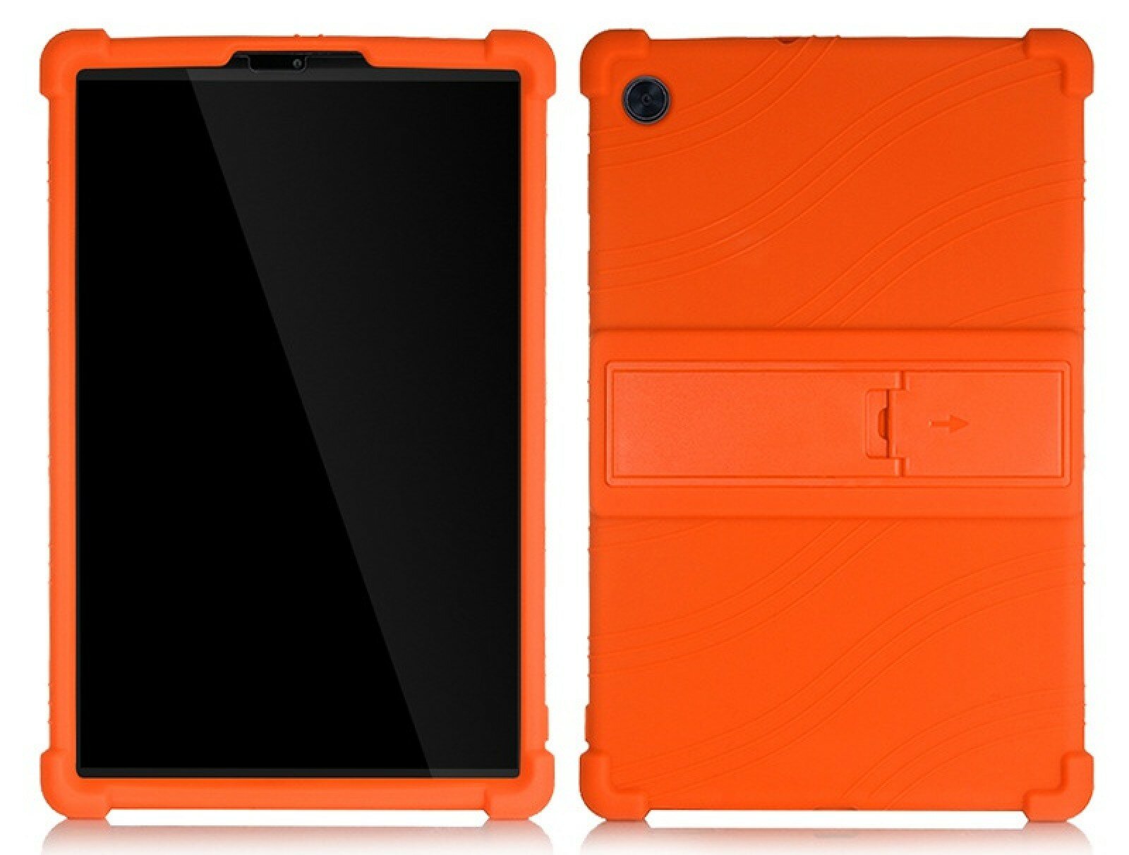 Ударопрочный чехол-бампер MyPads для Lenovo Tab M10 Plus TB-X606F/M оранжевый