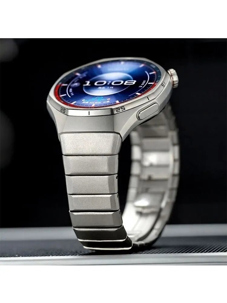 Титановый ремешок для Huawei Watch GT 6 Pro 46mm, Титановый браслет (Беcшовный)