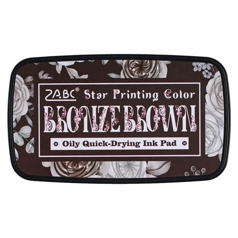 Масляные смываемые чернила для штампов, Бронзово - коричневый