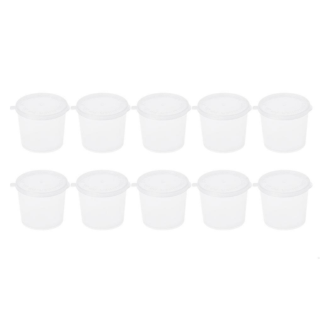 Пластиковые одноразовые соусники с крышками