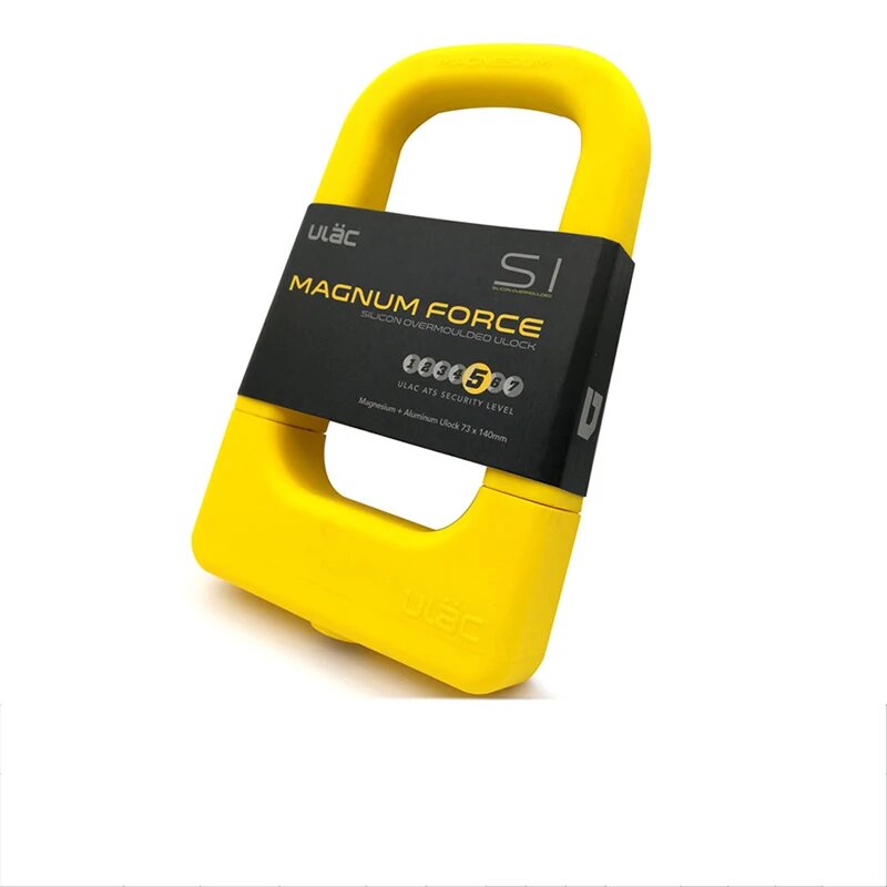 ULAC Силиконовый U-образный замок для горного велосипеда Желтый, YELLOW
