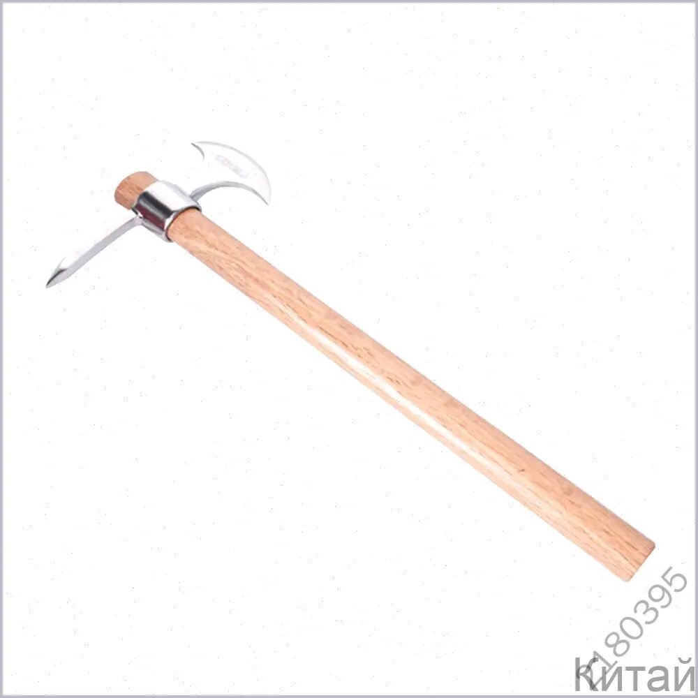 Ледоруб-топор из нержавеющей стали с деревянной ручкой, 18.6 см