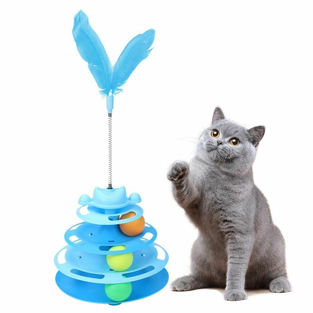 Пирамидка игра для кошки / Игрушки для животных башня, пирамида для кошек