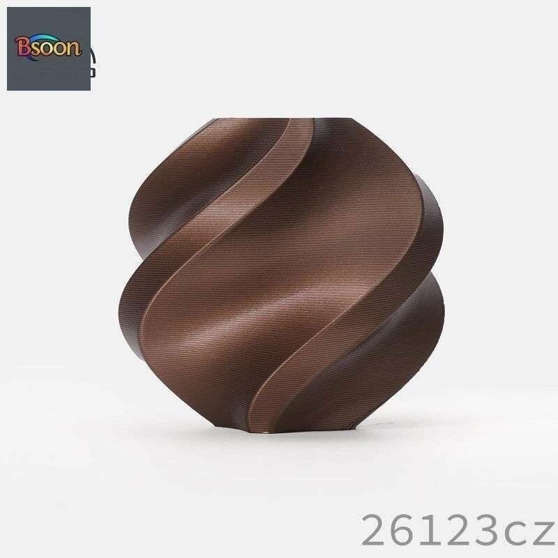 Bambu Lab PLA Metal металлический филамент для 3D-печати: высокая ударная вязкость, легкая печать, интеллектуальное распознавание параметров через RFID Copper Brown 13800 1kg с катушкой