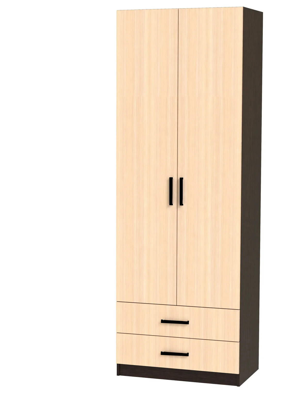 Шкаф-пенал для одежды Феникс М-5 80/210/52 Венге/Дуб молочный