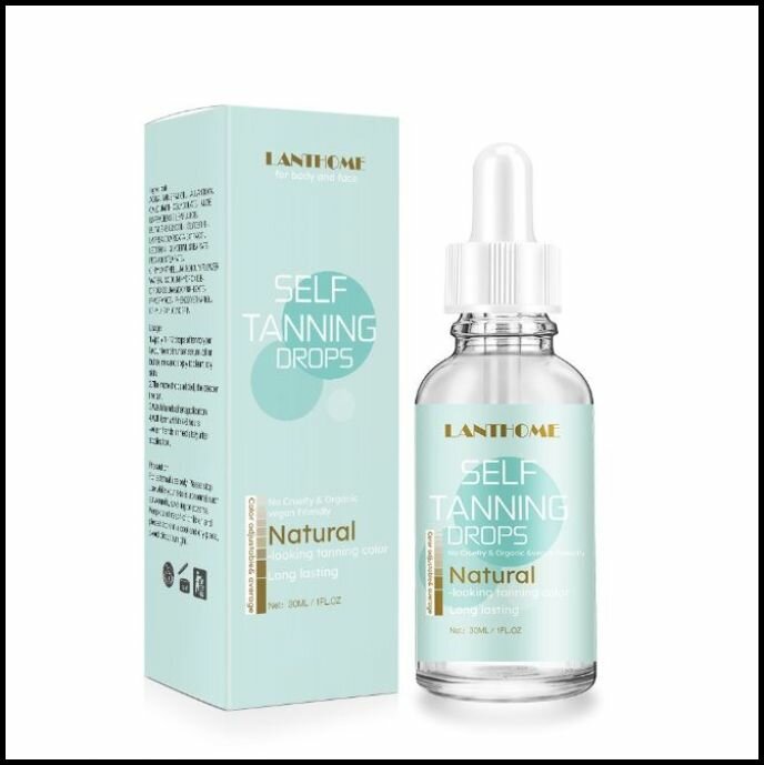 Автозагар для лица и тела c алое-вера LANCOME, флюид бронзатор 30 мл капли концентрат