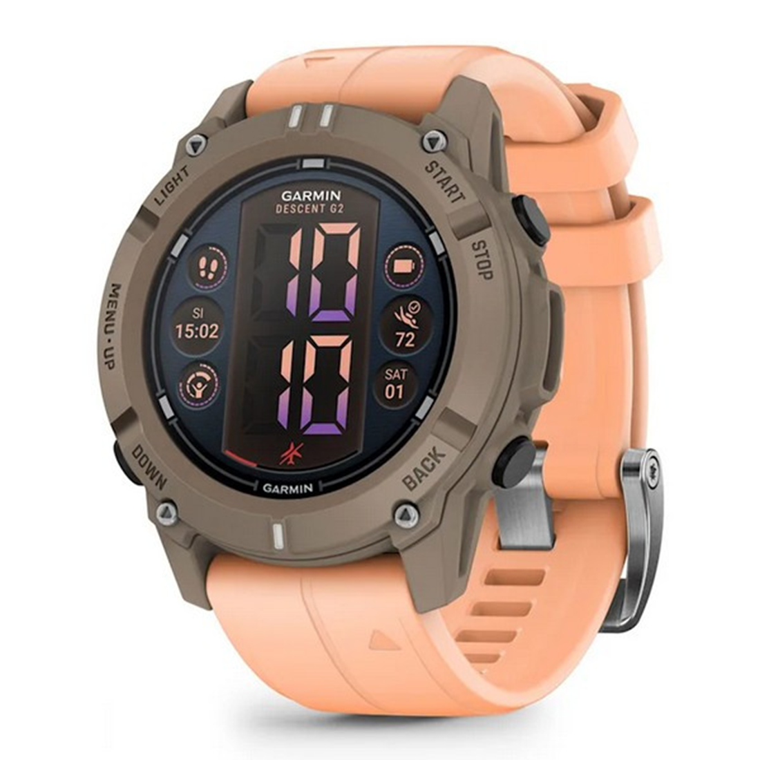 Умные часы Watch Garmin Descent G2, Paloma with Shell Pink Silicone 010-02986-01