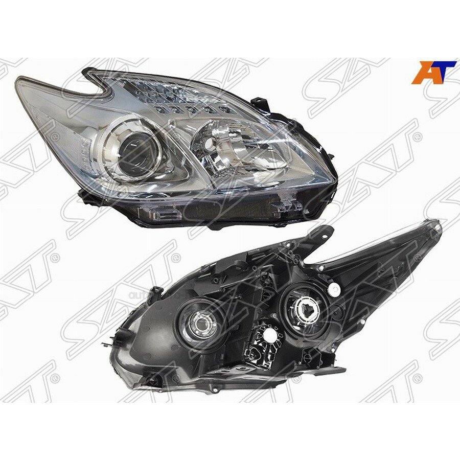 SAT ST21211P6RLEMN1 Фара Toyota Prius (ZVW30) 11-16 (Справа/ Галоген/ С электрокорректором)