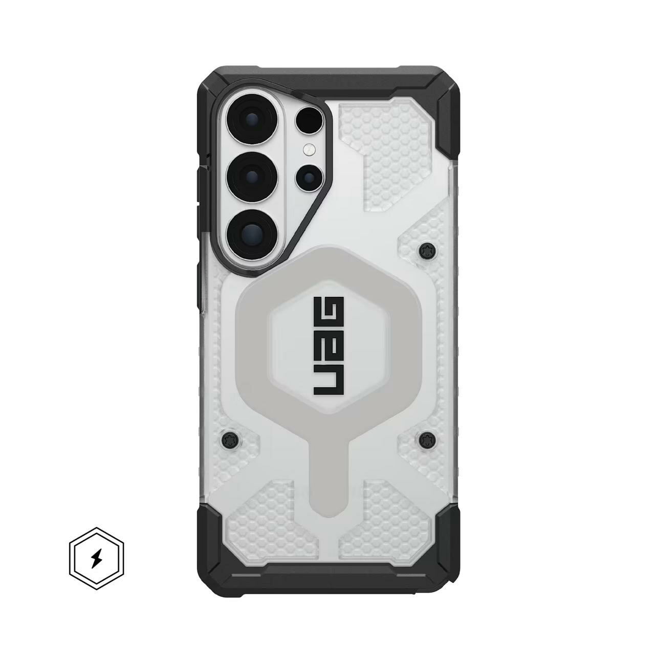 Чехол с поддержкой MAGSAFE Uag Pathfinder Clear для Samsung Galaxy S26 Ultra, цвет прозрачный/серебро (Ice/Silver)