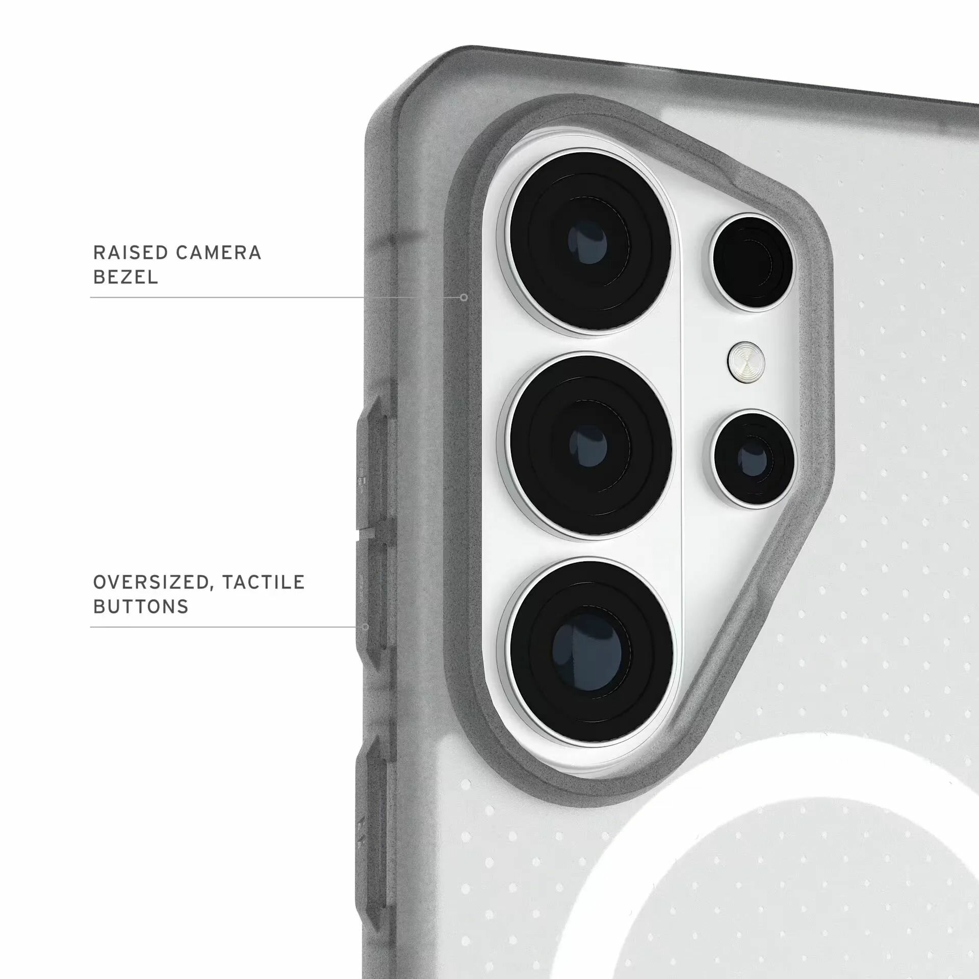 Чехол с поддержкой MAGSAFE Uag DOT Clear для Samsung Galaxy S26 Ultra, цвет прозрачный (Ice/Ash)