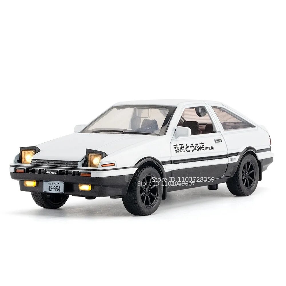 Модель автомобиля Toyota AE86 White 1:30