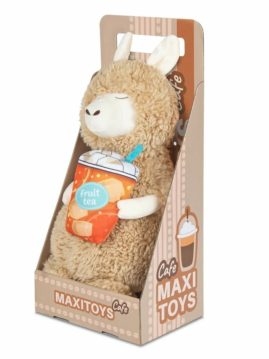 Мягкая игрушка MAXITOYS Лама Альма в подарочной коробке (MT250201-25)