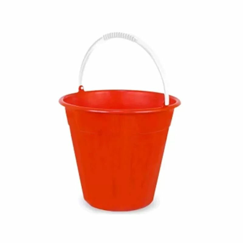 Ведро 3 литра пищевое красное С чёрной ручкой