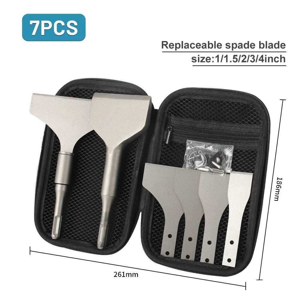 Набор скребков для пола SDS Plus, электрический молоток, сменное лезвие, долото для удаления накипи, лопата для плитки, кирпича, бетонной стены, инструменты