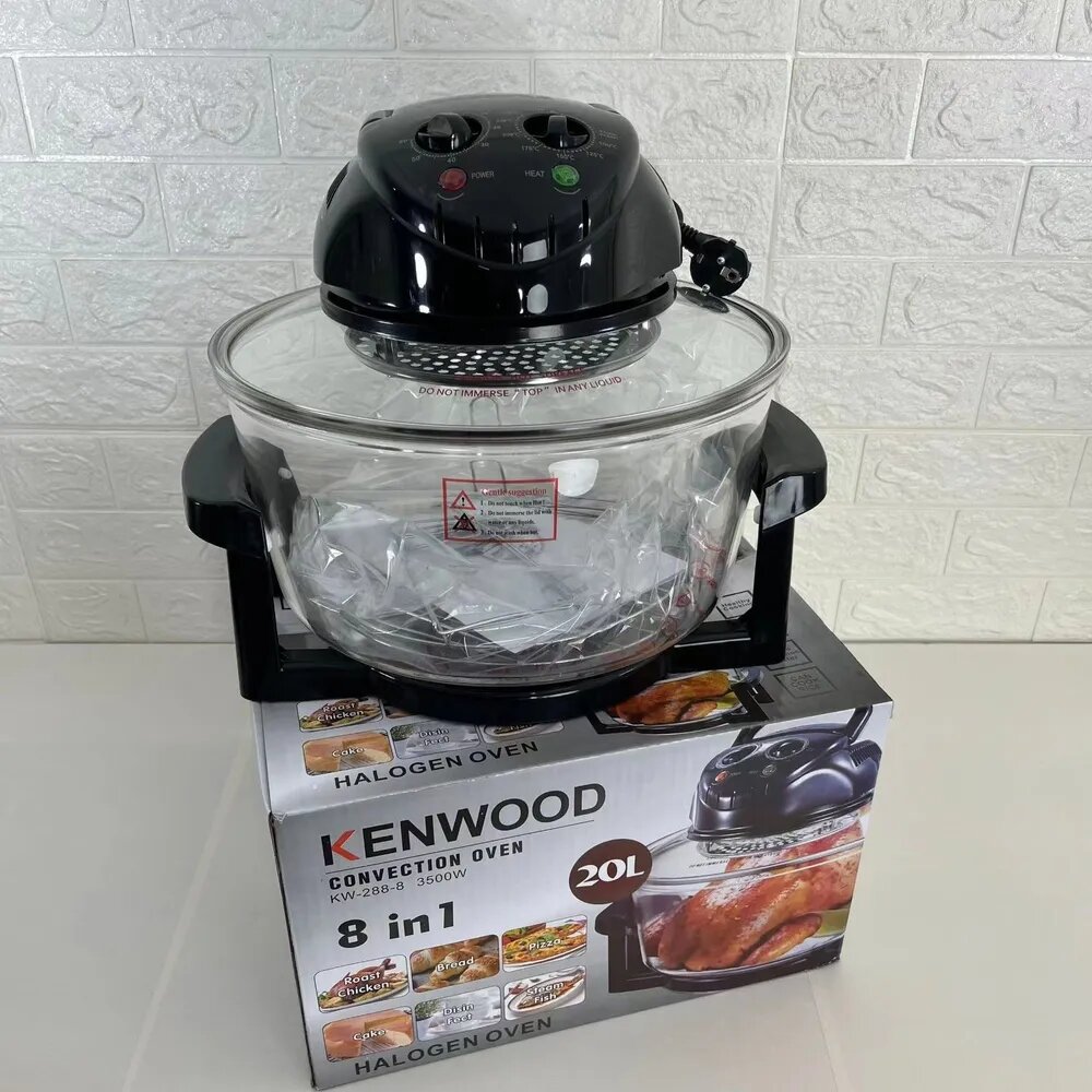 Аэрогриль Kenwood KW-288-8 20L 8 в 1 аэрофритюрница черный 3500W
