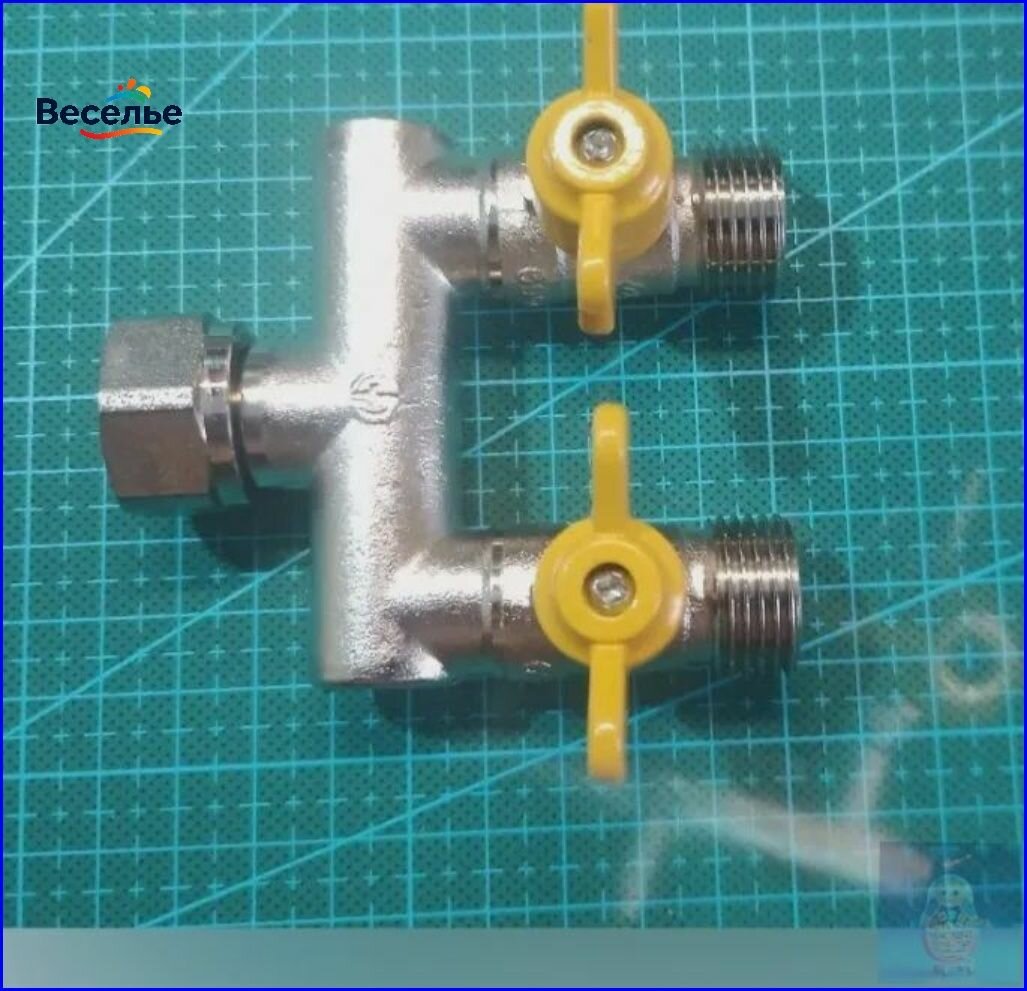 Эксклюзивный трехходовой газовый клапан 1/2 дюйма из меди для природного газа, оснащенный специальным переключателем и соединителем для шланга магистрального газопровода