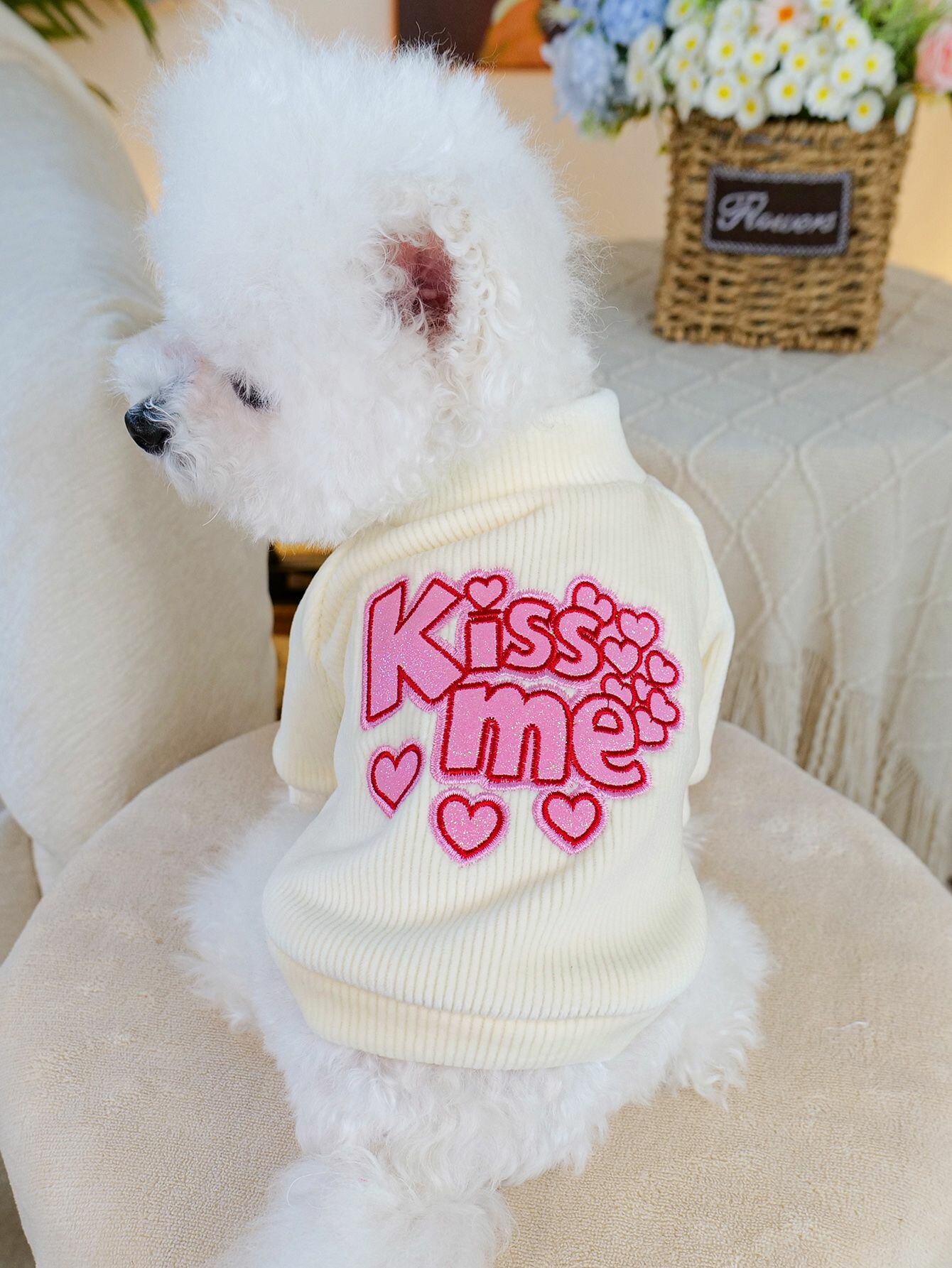 Одежда, LUCKY DOG, которую могут носить как собаки, так и кошки, белая, высококачественная ткань, спортивный стиль отдыха