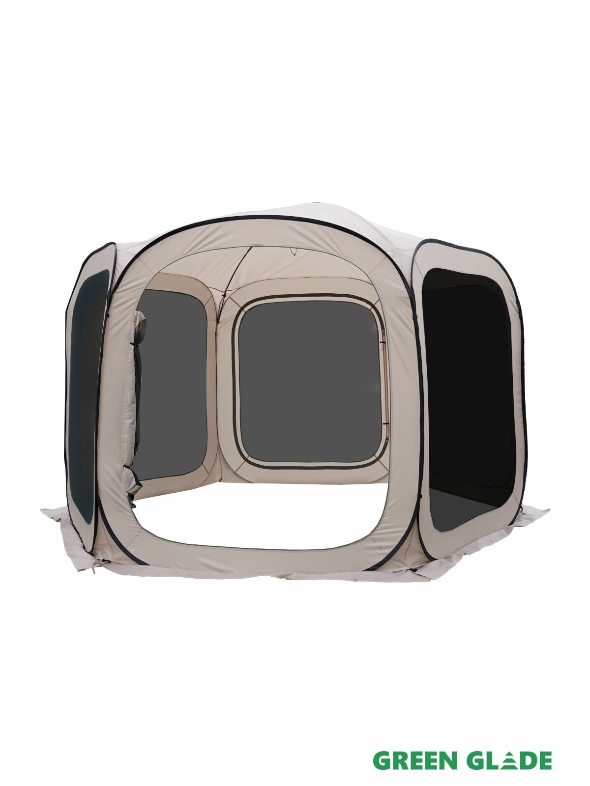 Шатер садовый Green Glade 72602, туристический, беседка для дачи, 3,65х3,65х2,29