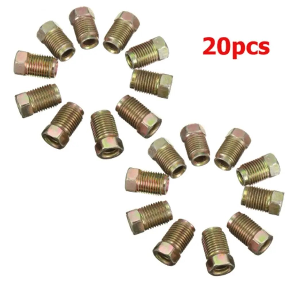 Винтовые гайки для тормозных трубок 10 мм x 1 мм, 20pcs