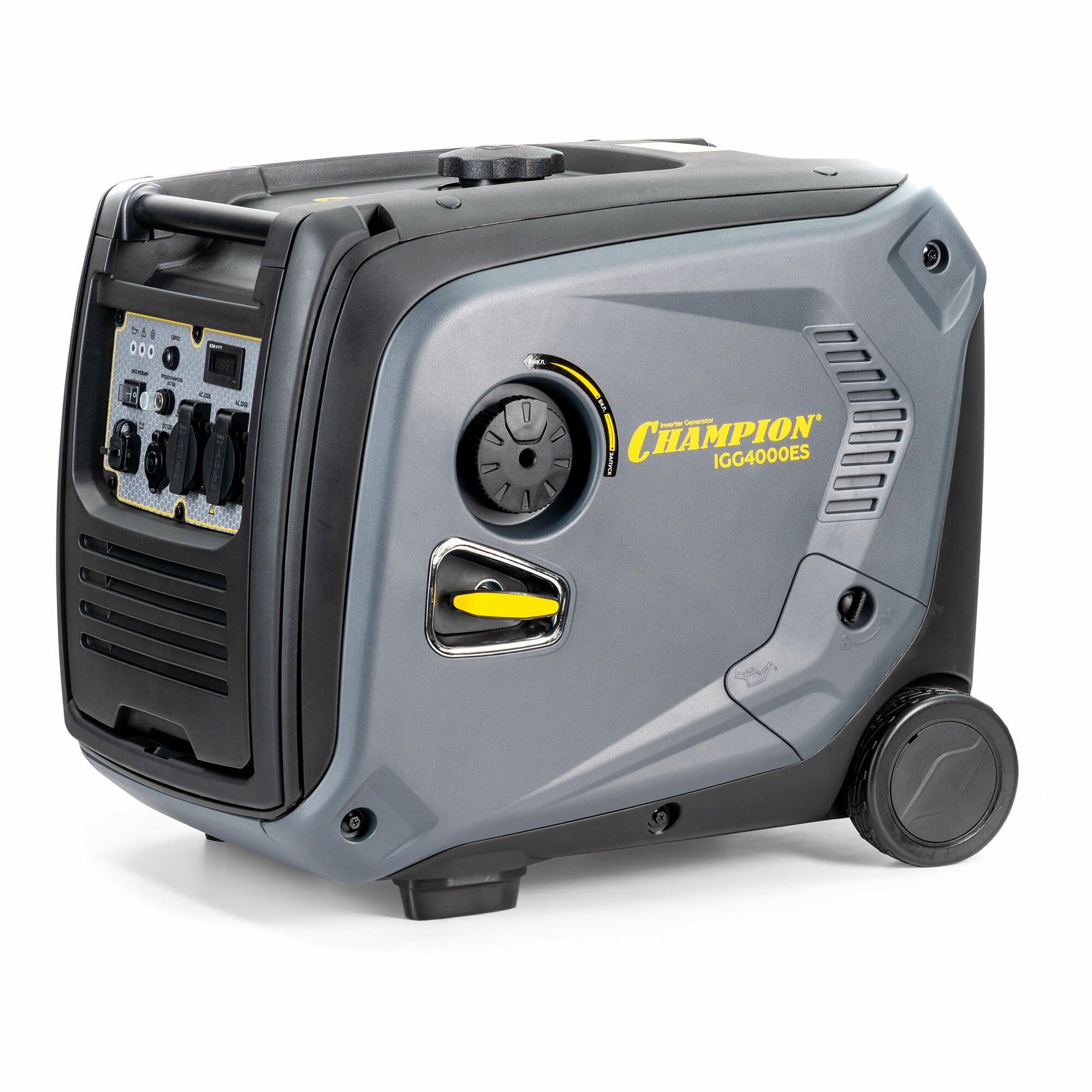 Генератор CHAMPION IGG4000ES (4/4,4 кВт, 7лс, 12л, 38,5кг, эл. старт, закрытый корпус)