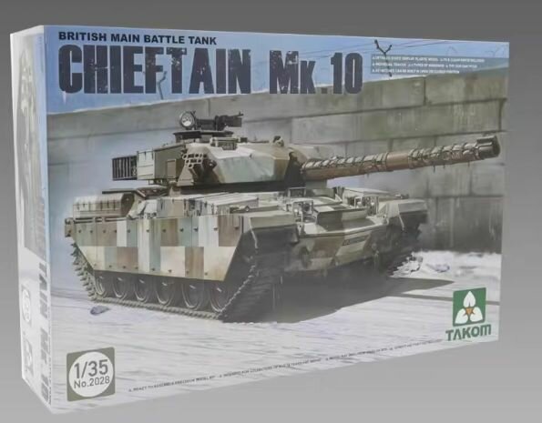 Takom 2028 1/35 Британский главный бойный танк Chieftain Mk.10 Пластиковая модель танка