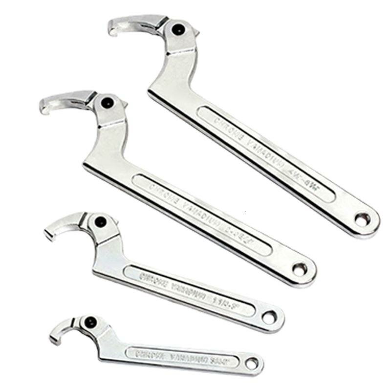 Регулируемый крючковый ключ для водосчетчиков, 4шт - квадратная головка