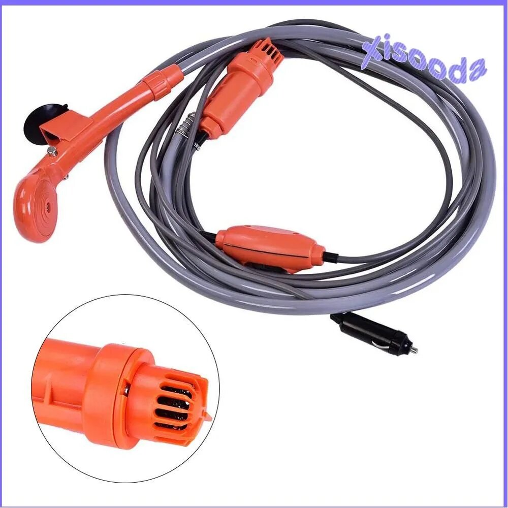 Автомобильный душ 12V, прочный и компактный, для кемпинга и наружного использования