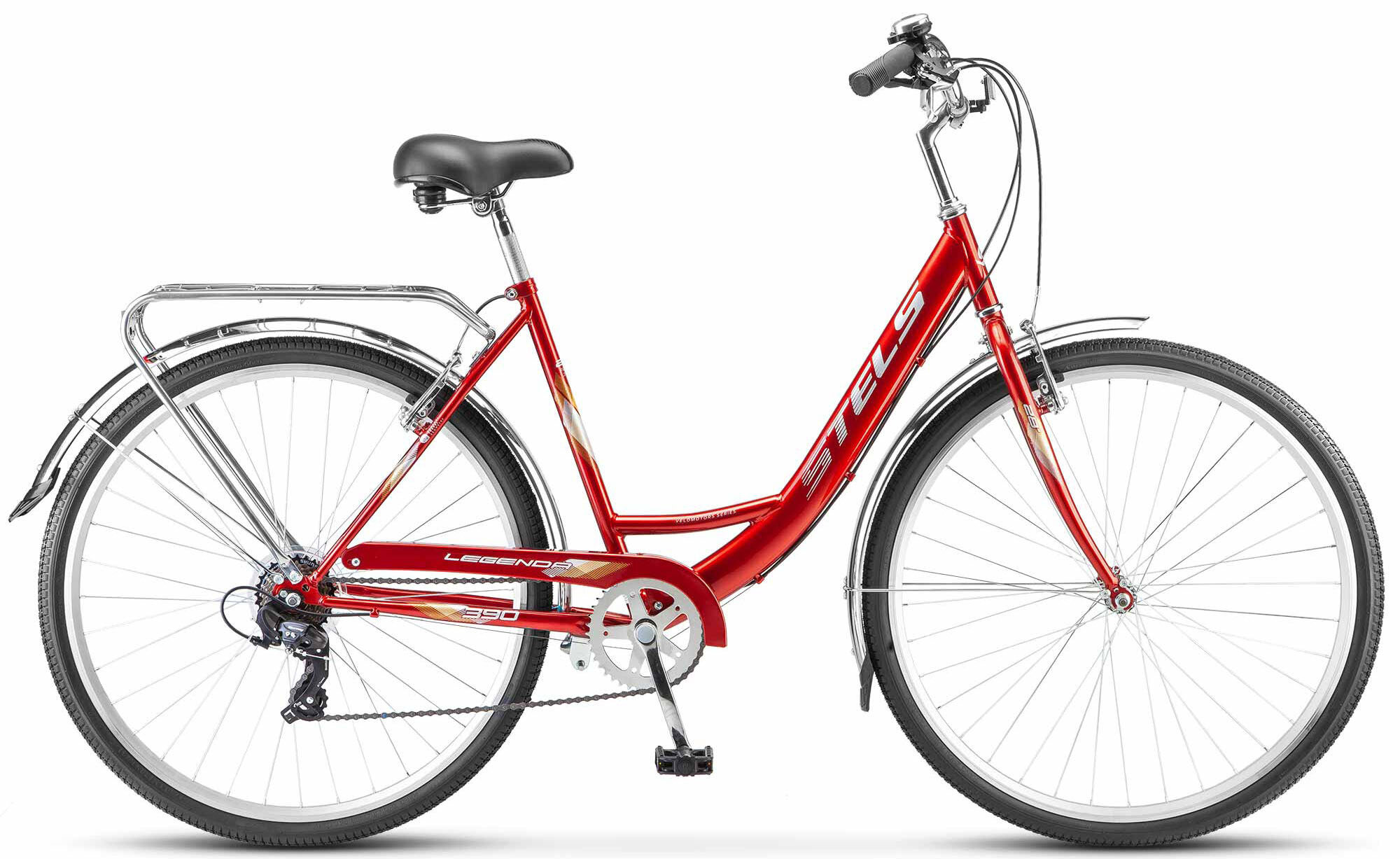 Женский велосипед Stels Legenda 390 Z010 (2025) 20" Красный (178-185 см)
