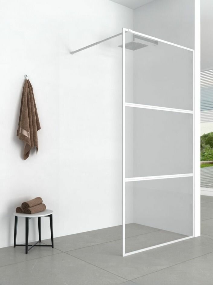Душевая перегородка Aquanet 120см. Цвет - Белый SW-1200WT