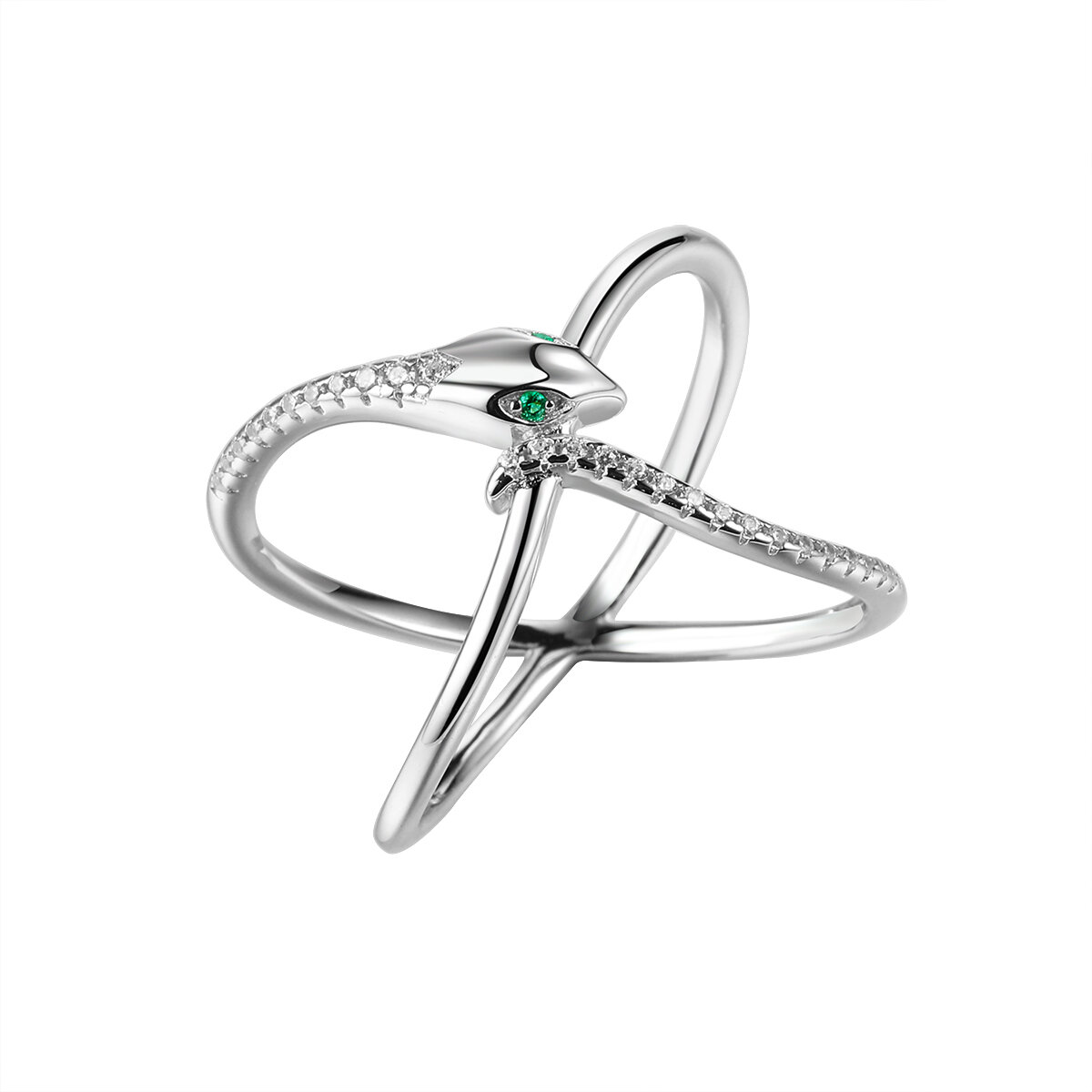 Кольцо, серебро, 925 проба, фианит, нанокристалл