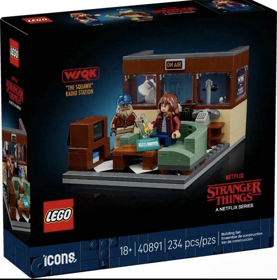 Конструктор LEGO Icons 40891 Очень странные дела: Радиостанция WSQK, 234 дет.