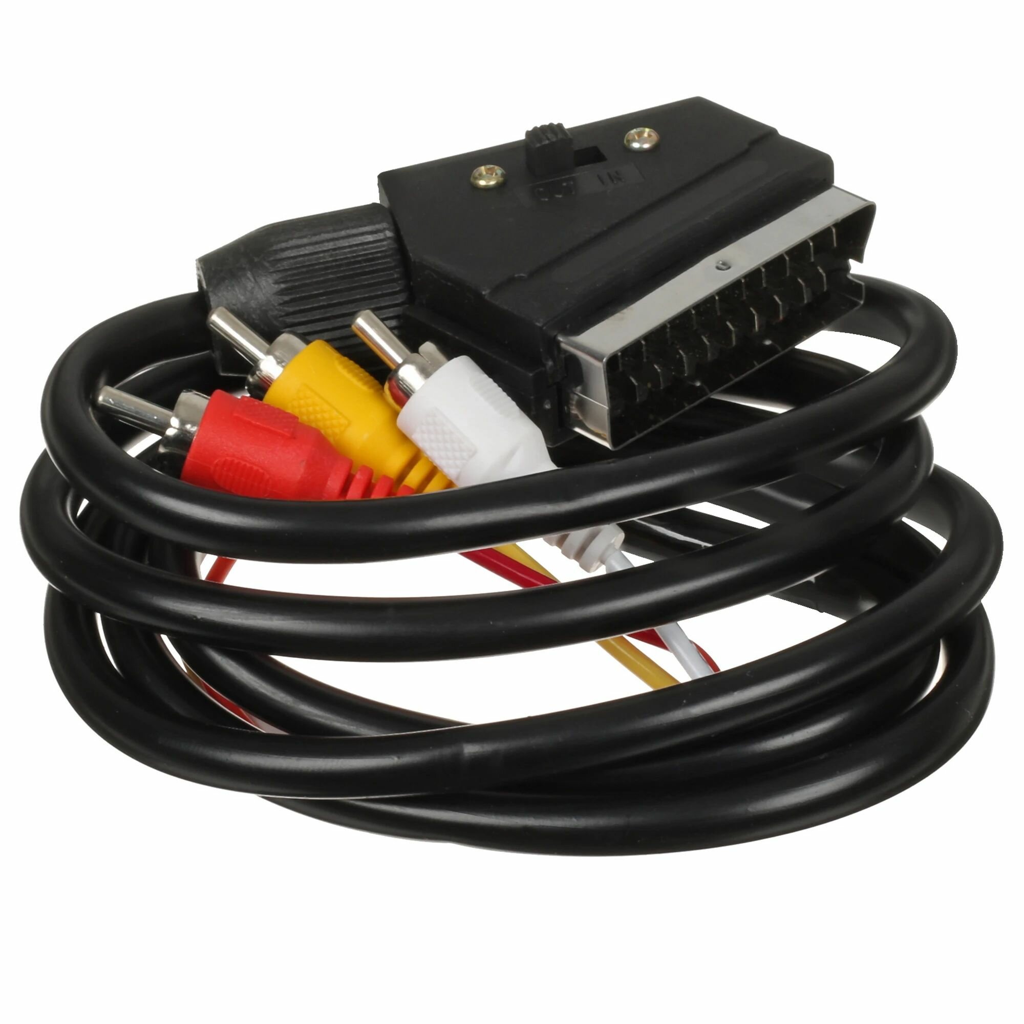 Кабель однонаправленный Aceline SCART - 3RCA, 1.5 м