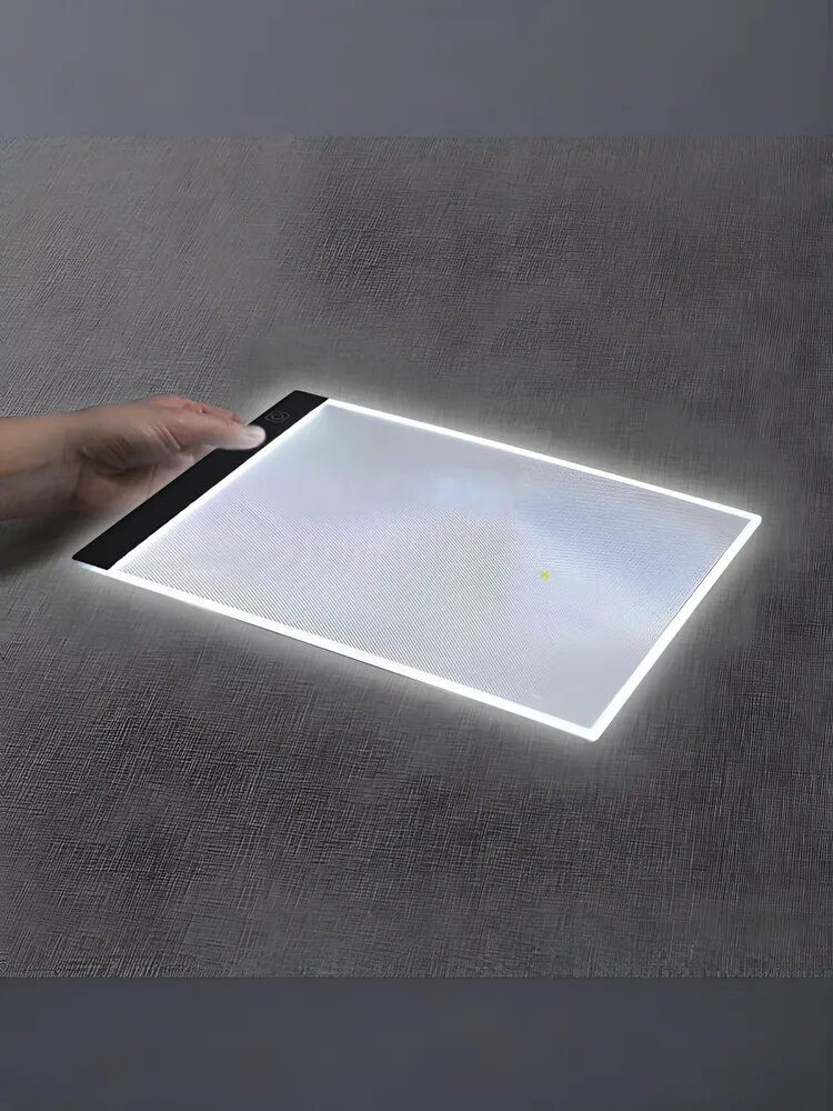 HIBIBUD Светящийся планшет A4 для алмазной живописи, татуировок, рисования и анимации, с 3 цветами подсветки.