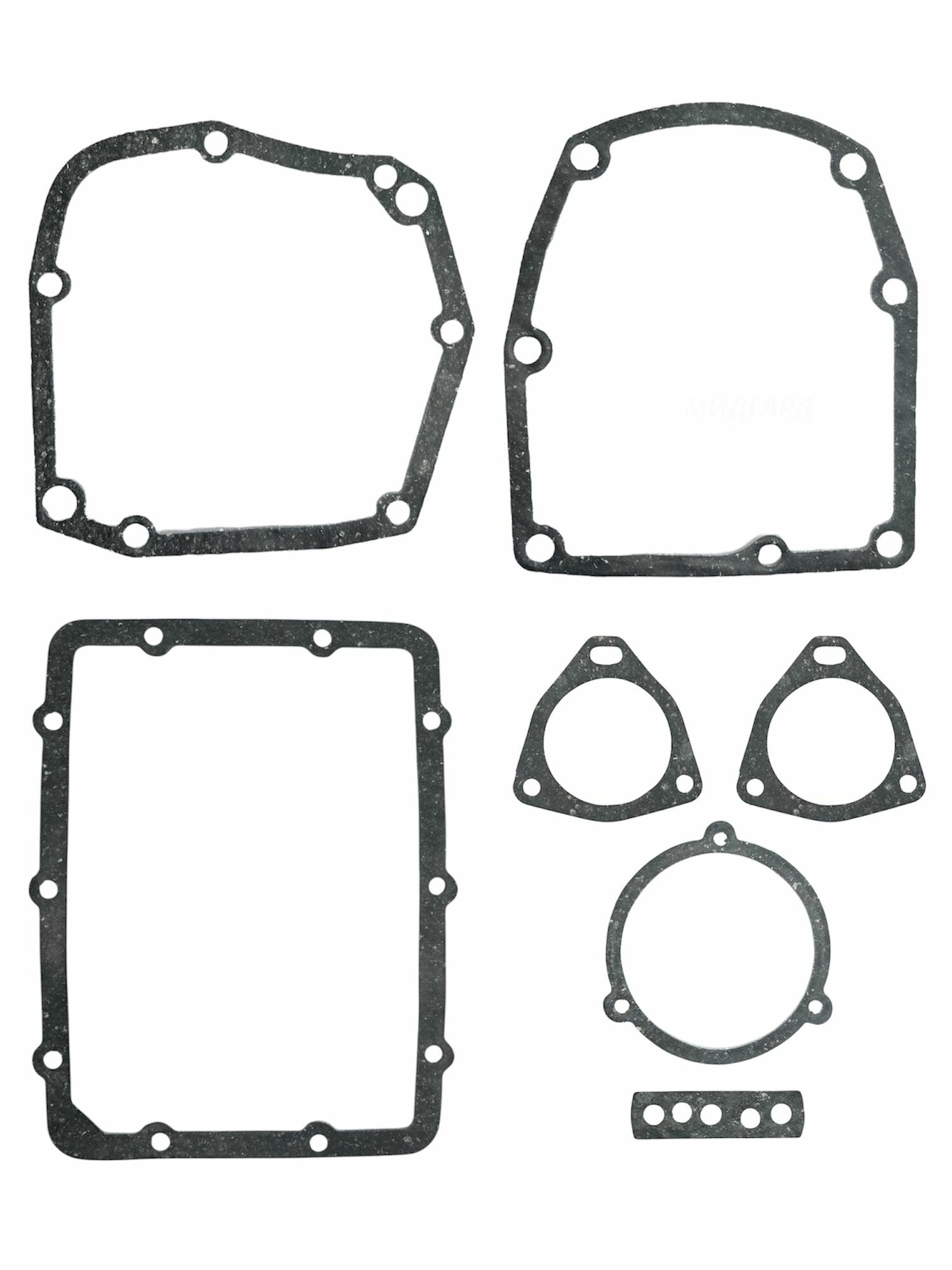 Комплект паронитовых прокладок на 5-ти ступенчатую КПП для а/м ВАЗ-2101, 2103, 2105, 2106, 2107, 21011