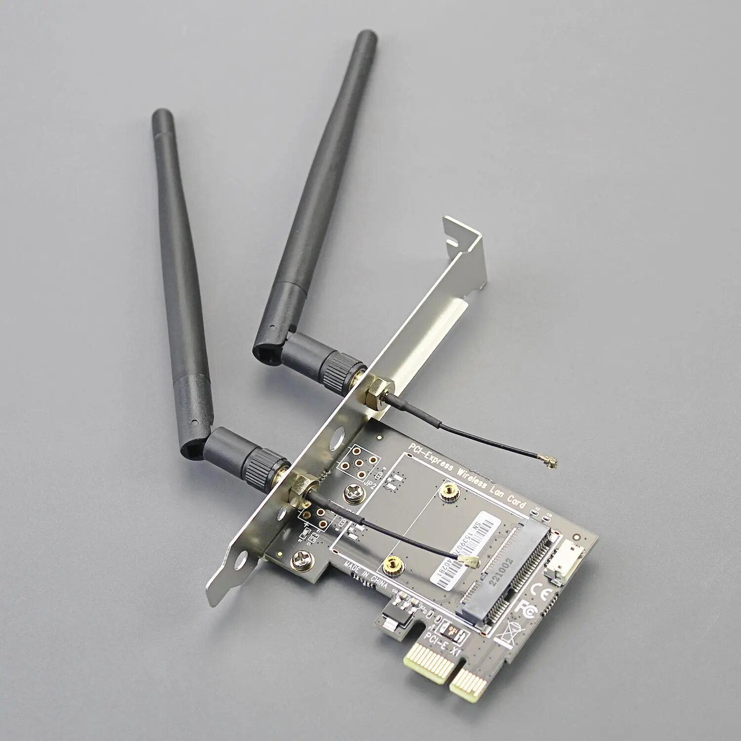 WA02 Мини PCIe в PCIe X1 WiFi Bluetooth адаптер